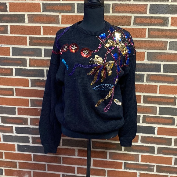 Sweaters | Vintage Western Connection Sequined Sweater | Poshmark